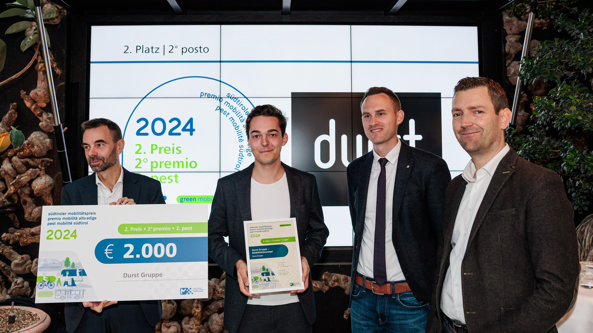 Durst Group belegt den zweiten Platz beim Südtiroler Mobilitätspreis ... Durst Group belegt den zweiten Platz beim Südtiroler Mobilitätspreis ...