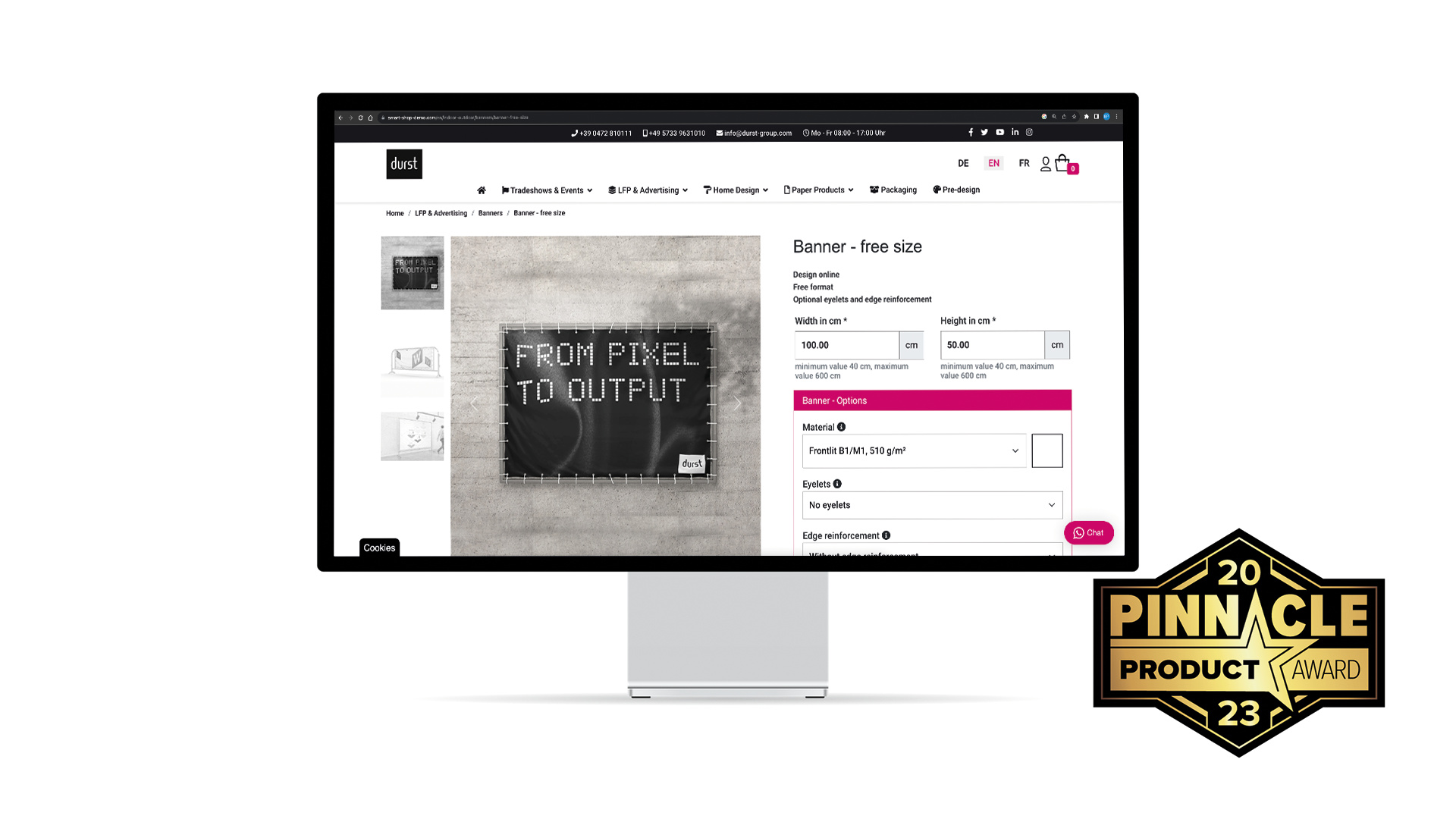 Durst Smart Shop wins 2023 Pinnacle Product Award at Printing United - Durst Group: digital ...